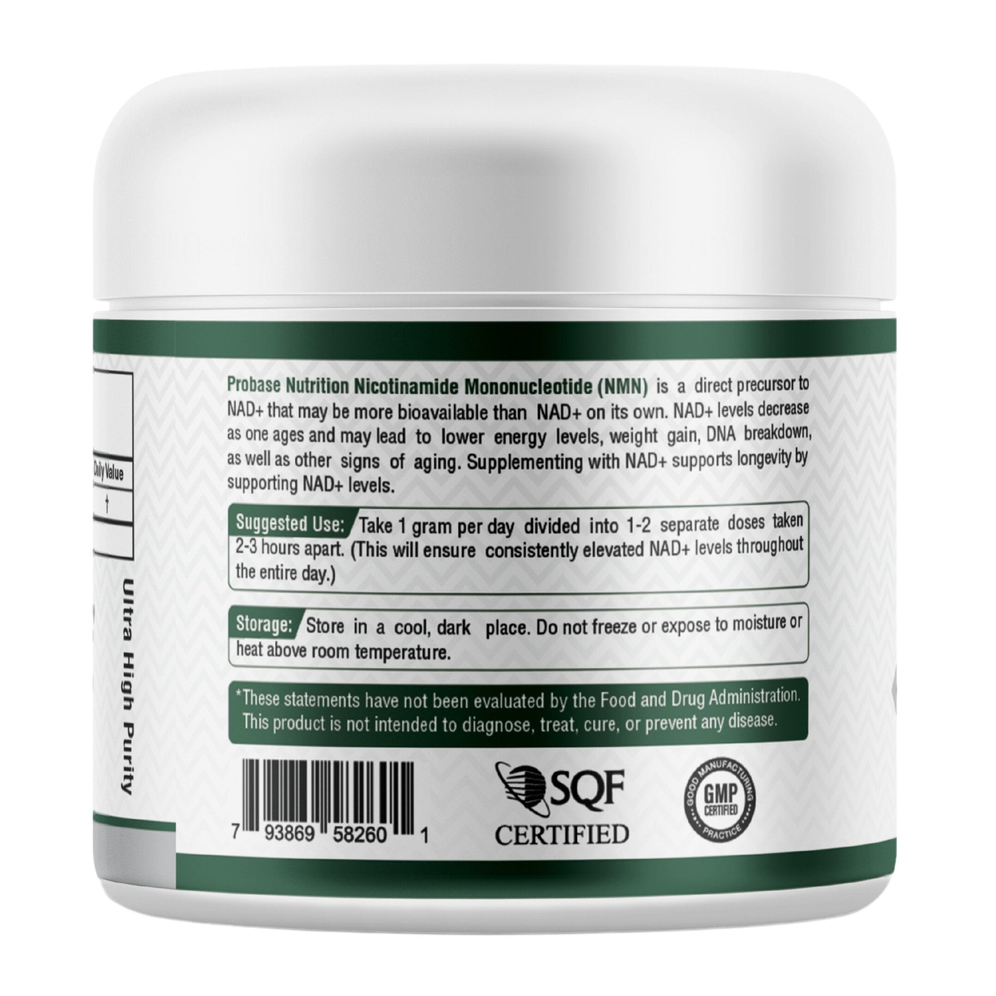 NMN Powder 40 Grams - Over 98% Pure - 40-Day Supply - Probase Nutrition
